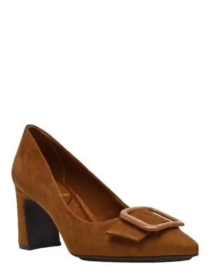 Anne Klein Bentley Buckle Pump - Cognac