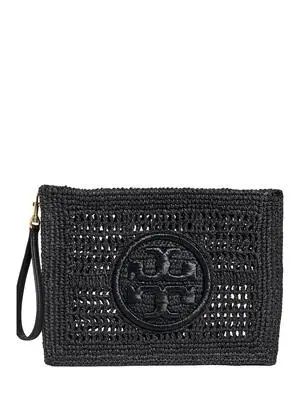 Tory Burch Ella Crochet Pouch - Black