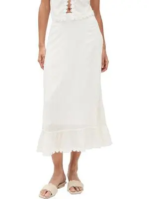 Peixoto Lola Swiss Dot Skirt - White Lotus