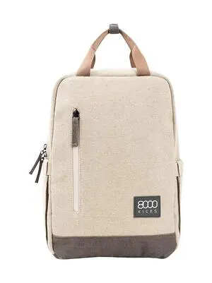 8000KICKS 8000Kicks Hemp Laptop Backpack Beige / Green