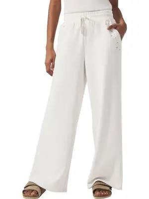 Splendid Splendid Rory Eyelet Embroidered Sweatpants Moonstone