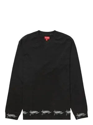 Supreme Signature Long Sleeve Top - Black