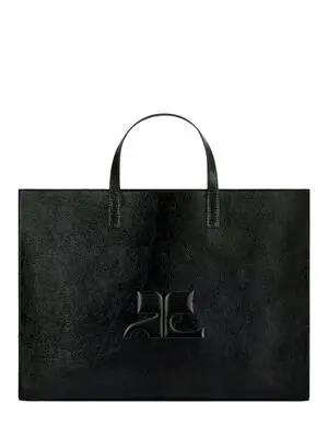 COURREGES Heritage Tote Bag - Black