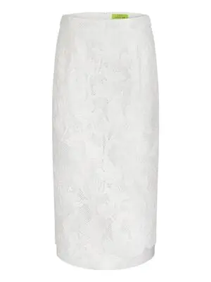 Shanghai Tang Midi Skirt - White