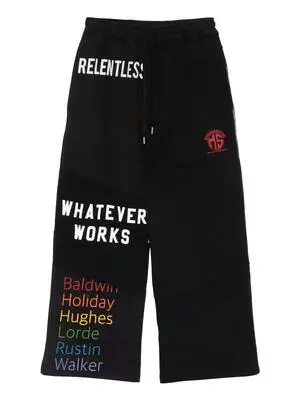 MARINE SERRE Regenerated Graphic Track Pants - Black