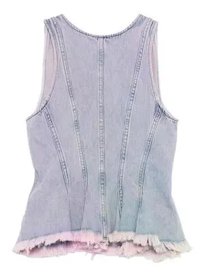 MARQUES' ALMEIDA Denim Tank Top - Purple