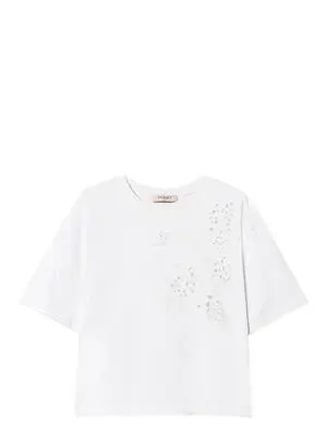 TWINSET Embroidered T-shirt - White