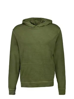 120% Lino Linen-blend Hoodie - Green