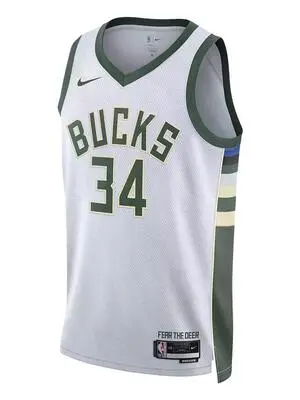 Nike Milwaukee Bucks 22/23 Dri-fit Nba Swingman Jersey - White
