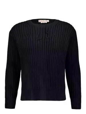 Marni Ribbed-knit Jumper - Black
