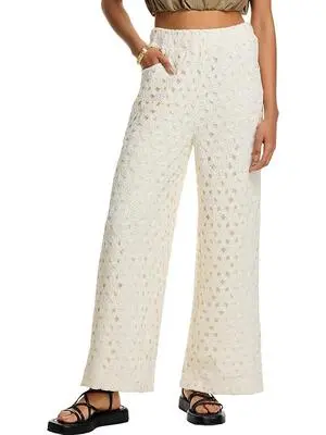 Line & Dot Bowen Crocheted Pants - Ivory