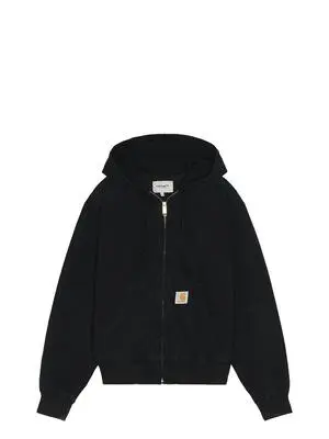 Carhartt Work In Progress Carhartt WIP Active Hoodie Jacket Stone Canvas Black