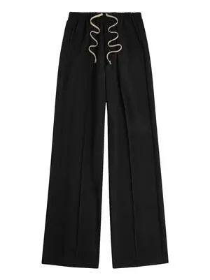 Rick Owens Dietrich Straight-leg Wool Trousers - Black