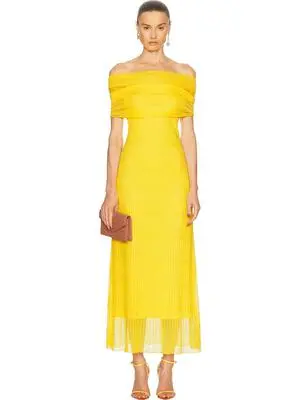 Simkhai Laurelle Off Shoulder Maxi Dress - Sunny