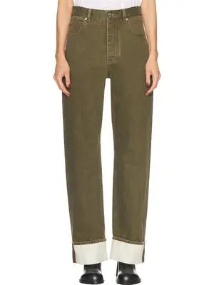 Bottega Veneta Wide Leg Jeans - Caper Stone Washed
