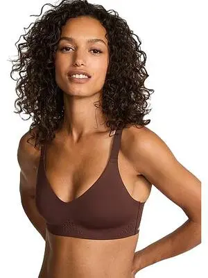 Victoria's Secret Vsx Featherweight™ Medium V-neck Sports Bra - Brown
