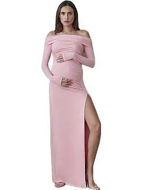 Victoria's Secret Bumpsuit Off-the-shoulder Evening Dress - Pink