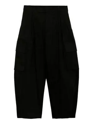 CROQUIS Cargo Tapered Trousers - Black