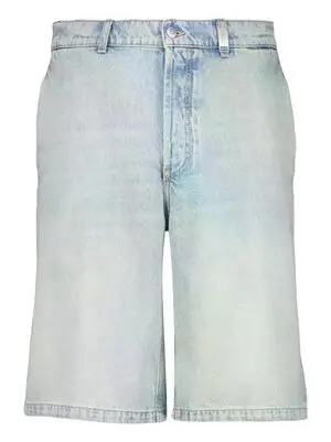 Alexander McQueen Cotton Shorts - Blue