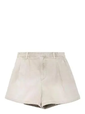 JNBY Wide-leg Denim Shorts - Grey