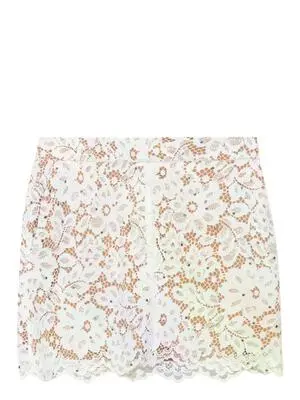 Michael Kors Corded Lace Mini Skirt - White