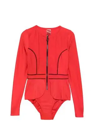 DUSKII Elle Long-sleeved Swimsuit - Red