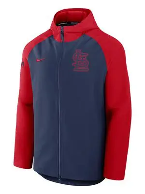 Nike St. Louis Cardinals Authentic Collection Therma Mlb Full-zip Jacket - Blue