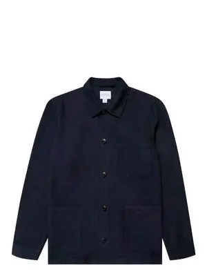 Sunspel Button-down Shirt Jacket - Blue