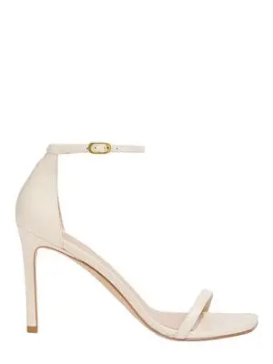 STUART WEITZMAN Amelina 95 Leather Sandals - Ivory