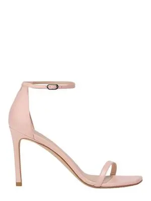 STUART WEITZMAN Amelina 95 Leather Sandals Pastel Pink