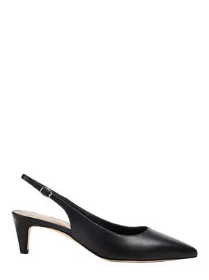 STUART WEITZMAN Mara Leather Slingback Pumps - Black