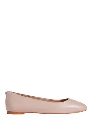 STUART WEITZMAN Tammy Leather Ballet Flats - Blush