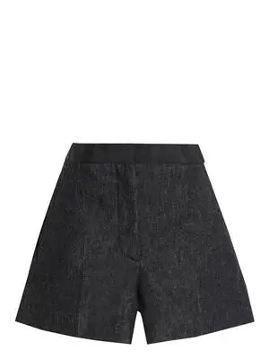 THOM BROWNE Thom Browne Grosgrain-Trimmed Denim Shorts
