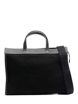 AGNÈS B. Canvas 2-way Tote Bag - Black