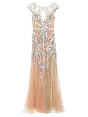 Zuhair Murad Embroidered Gown - Neutrals