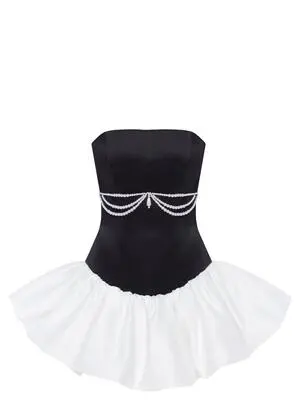 MILLA Strapless Mini Corset Dress - Black