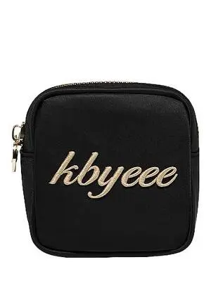 Stoney Clover Lane Kbyeee Embroidered Mini Pouch - Black