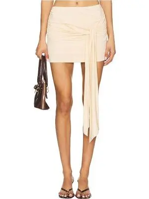 ANIYE BY Demi Mini Wrap Skirt - Beige