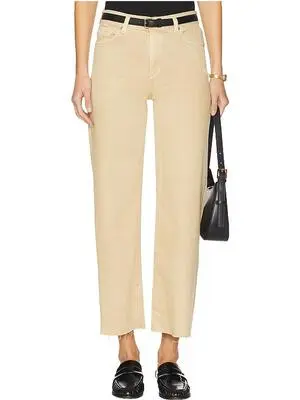 Ag Saige Wide Leg Crop Trousers - Tan