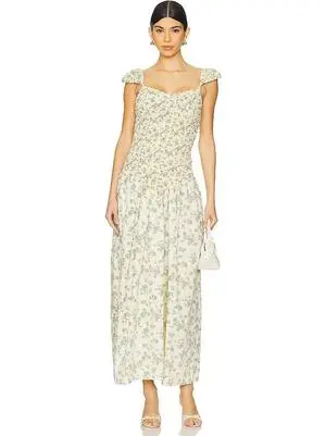 SWF Cap Sleeve Maxi Dress - Garden Affair