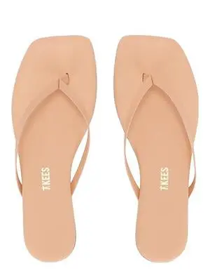 Tkees Square Toe Lily Sandal - Nude Beach