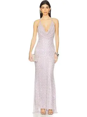 MICHAEL COSTELLO Michael Costello X Amaranta Embellished Gown