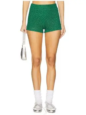 SIMONMILLER Marzo Crochet Shorts - Gummy Green