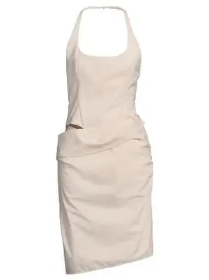Jacquemus Midi Bodycon Dress - Off White