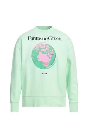 MSGM Cotton Fleece Sweatshirt - Green