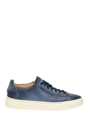 Santoni SANTONI Azure Leather Sneakers Navy