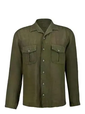120% Lino Linen Shirt - Green