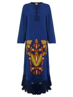 PAULA S Estate Maxi Dress - Blue