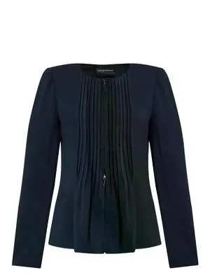 Emporio Armani Pleated Jacket - Blue