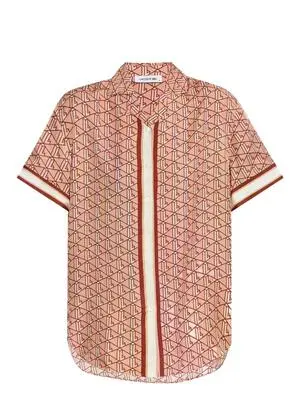 Lacoste Printed Shirt - Pink